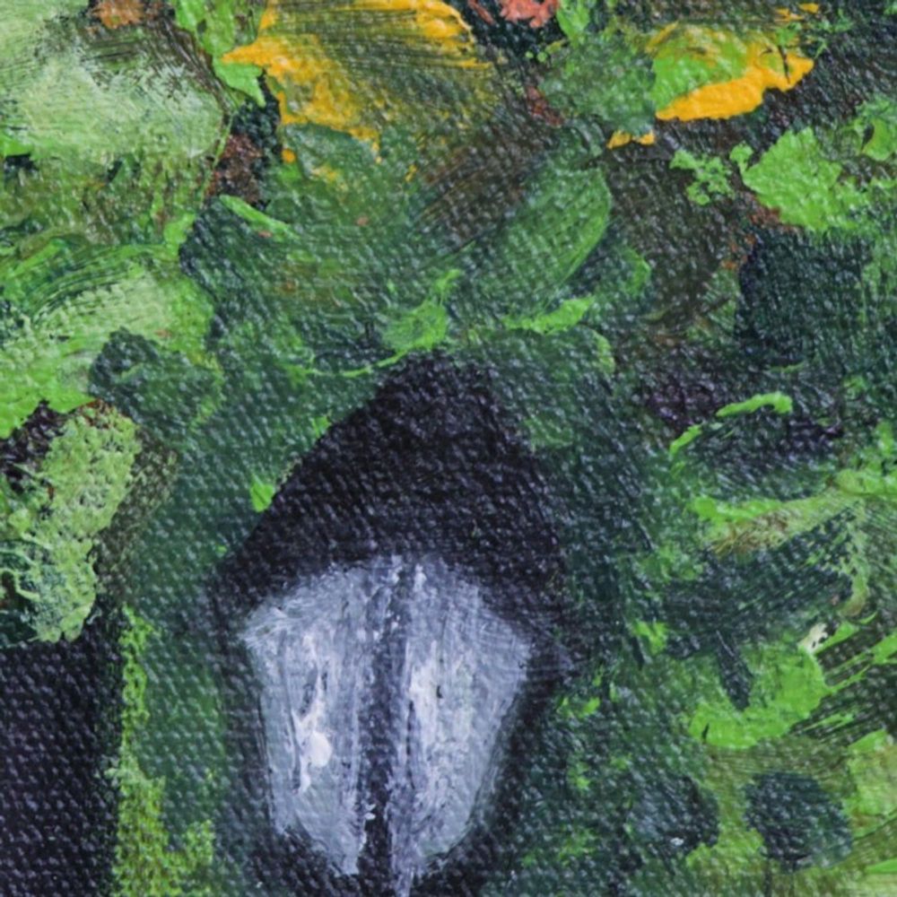 Signed Impressionist Painting of a Park from Brazil 'Stroll' | Handmade ...
