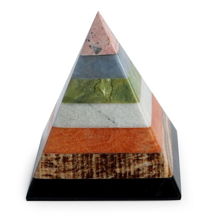 Hand Crafted Andean Gemstone Sculpture 'Energy of the Pyramid ...