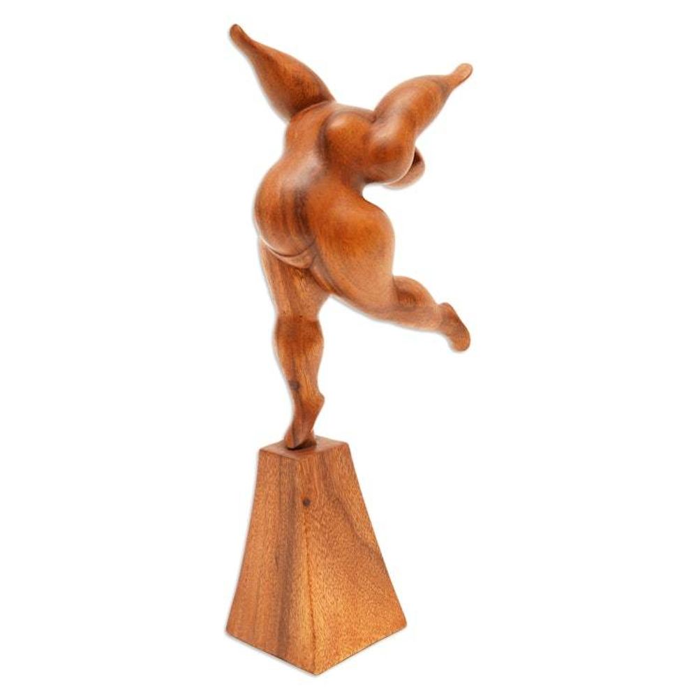 Wood Dancer Sculpture 'Let's Dance' | Handmade: A Global Artisan ...